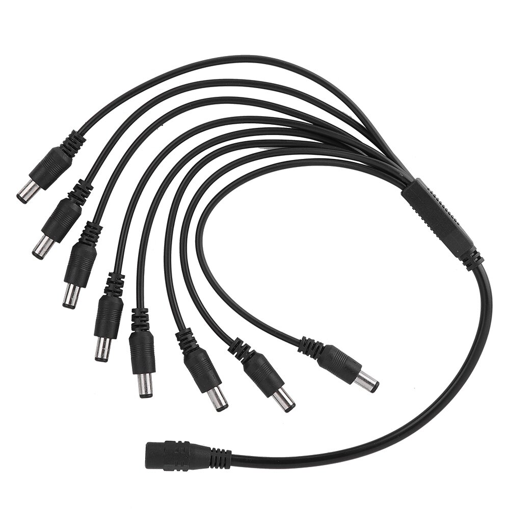 Multifunction 420mm/16.5in Cable Power Cord Splitter, Compatible with 12V DC Components Adapter for LED Light Strips Commercial