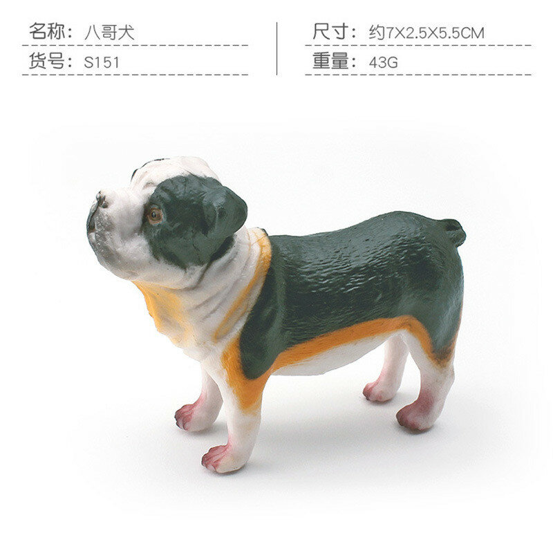 Набор моделей собак из пвх 18 штук с бассетом сенбернаром лабрадором и псом пуг для подарков и домашнего декора любителям собак s151