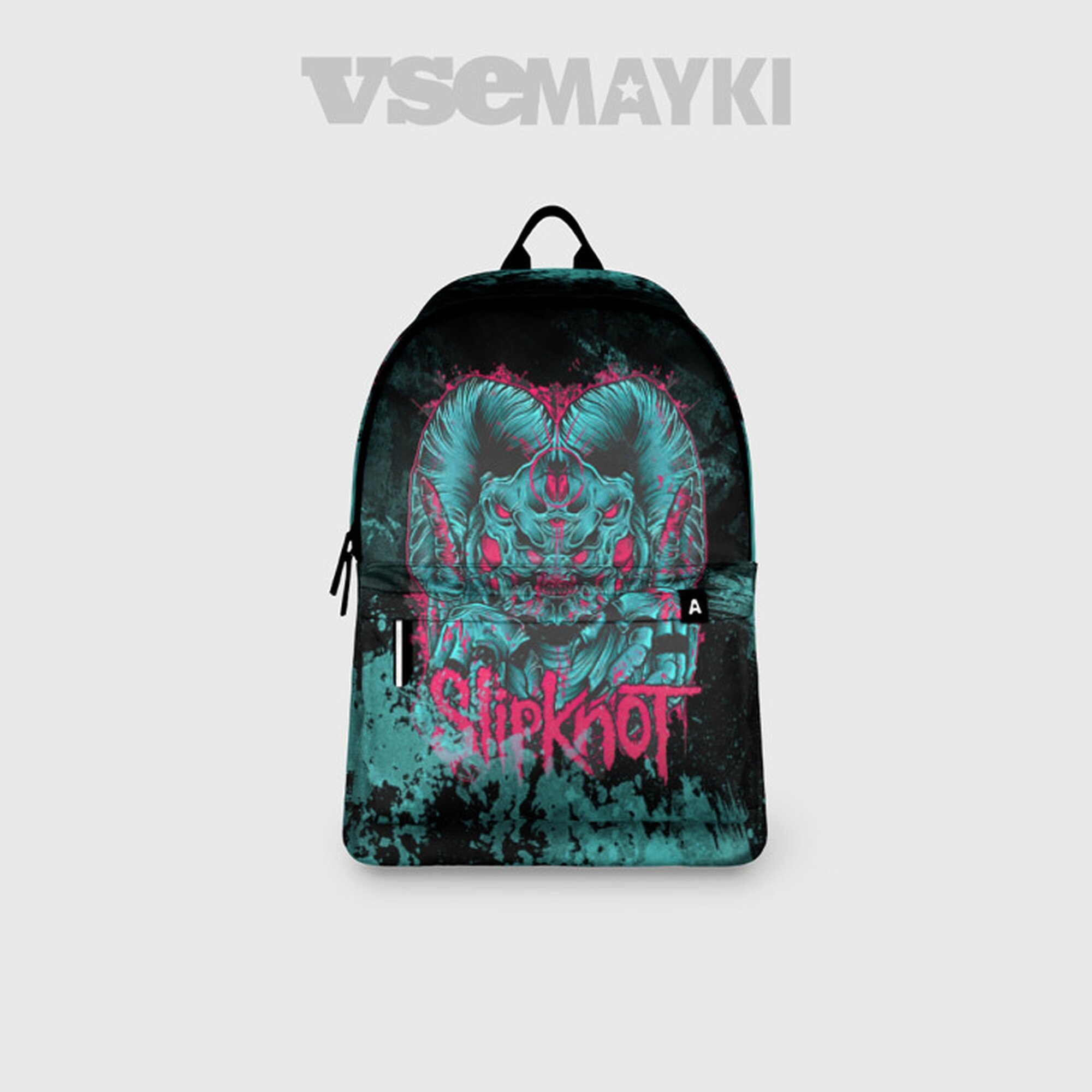 Рюкзак VseMayki с принтом Monster Slipknot, унисекс, One size, белый