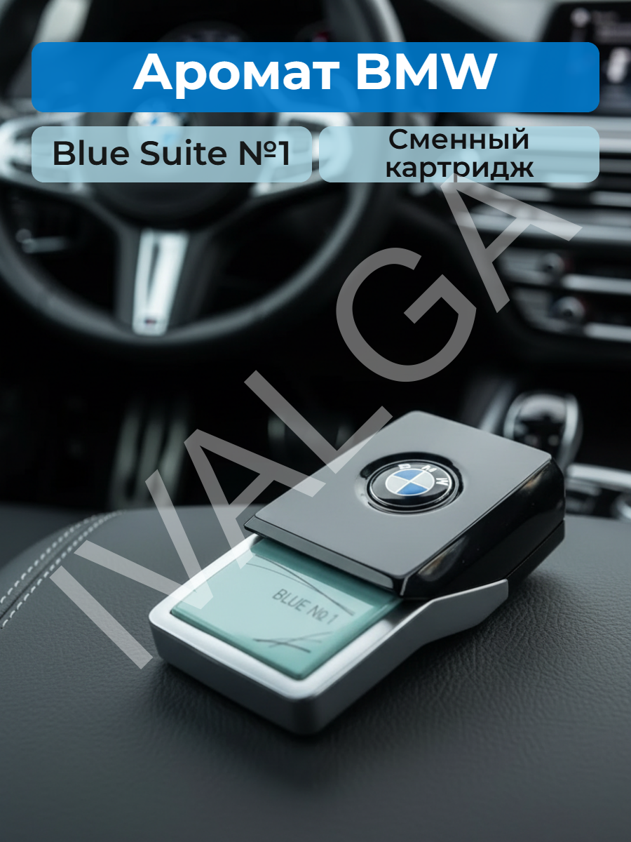 Сменный картридж Ivalga BMW Ambient Air №1, морской бриз, голубой