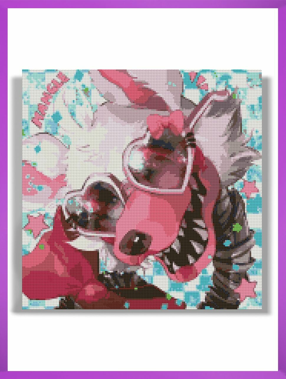 Алмазная мозаика на подрамнике - вышивка - FNAF Mangle 40х40