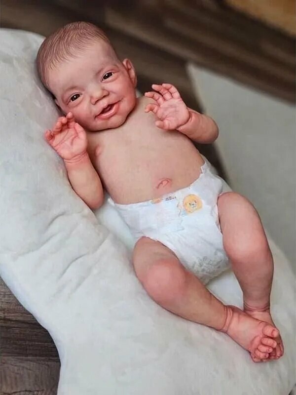 19 дюймов 48 см Новорожденный ребенок Reborn Boy Charlie Кукла Реборн, виниловый корпус