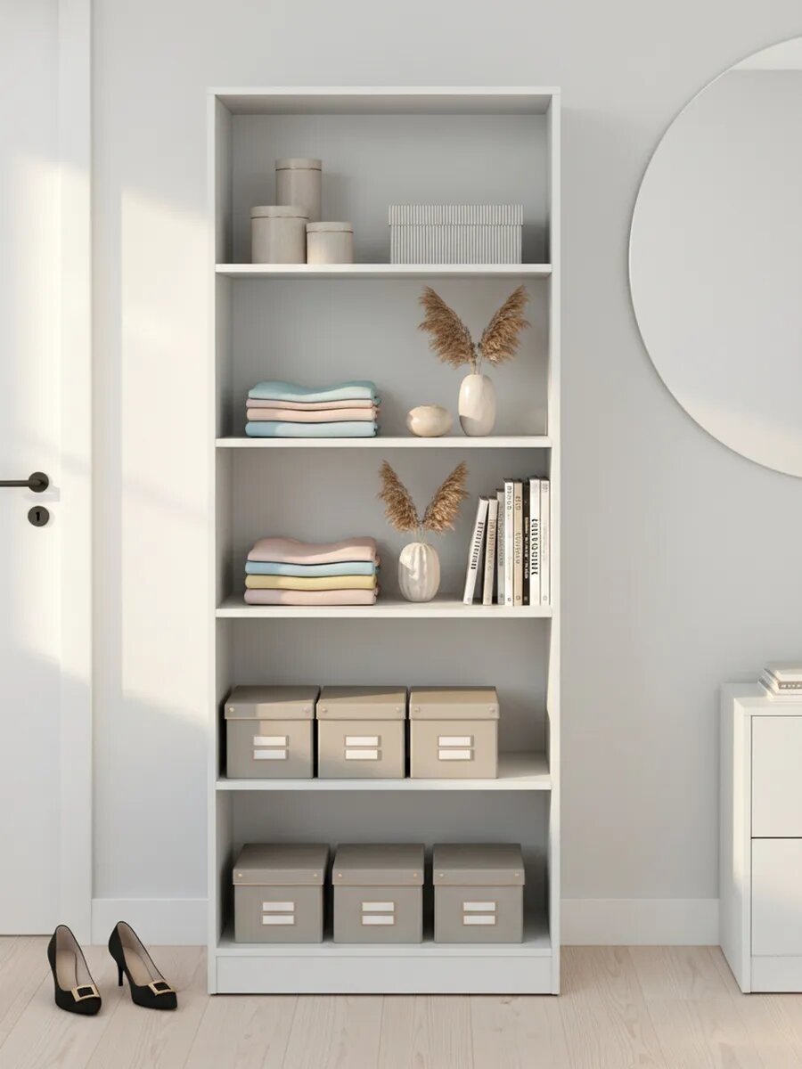 Шкаф FRESTER в прихожую деревянный с полками распашной в спальню, от производителя