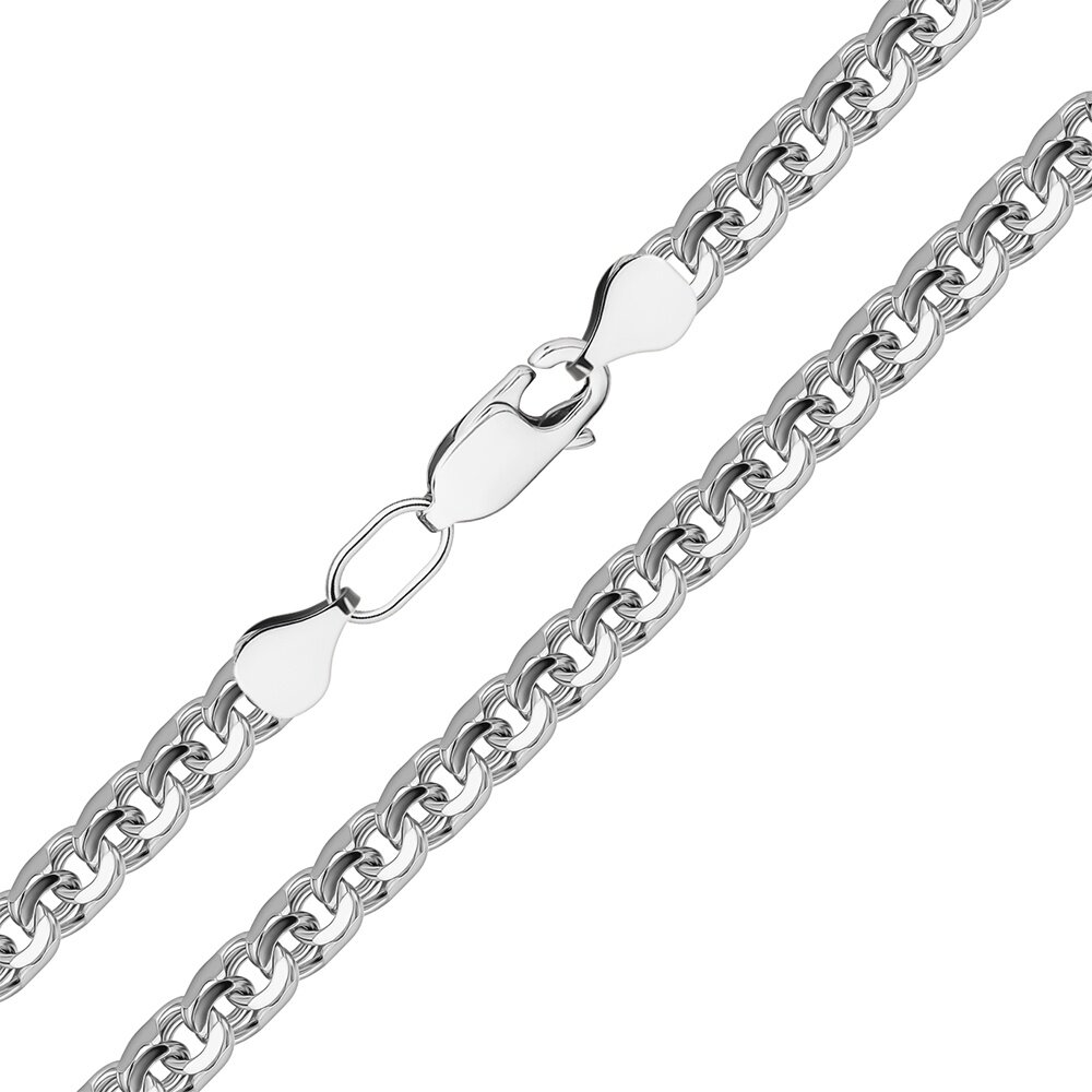 Цепь серебро, 925 проба, родирование