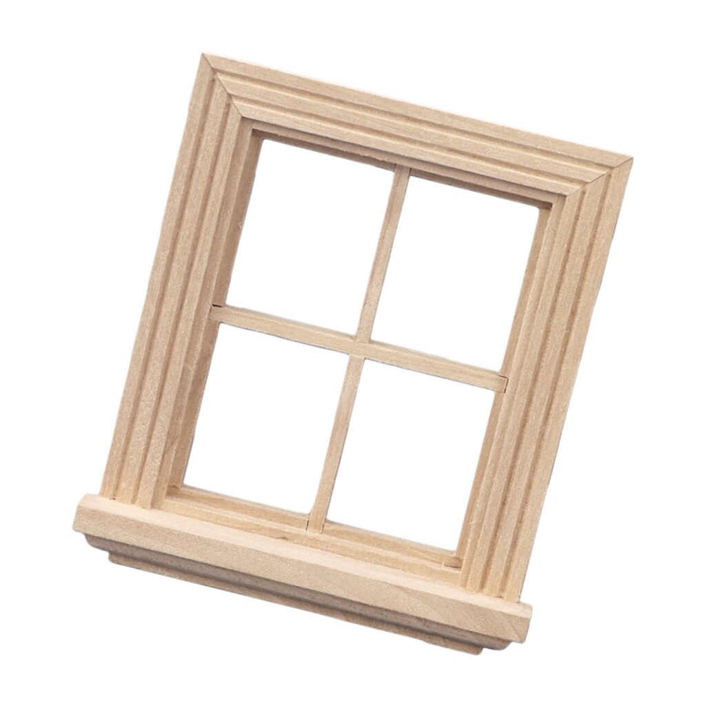 Незаконченные Деревянные Кукольные Домики В масштабе 1/12 Для Изготовления Окон Своими Руками И Создания Миниатюрных Моделей