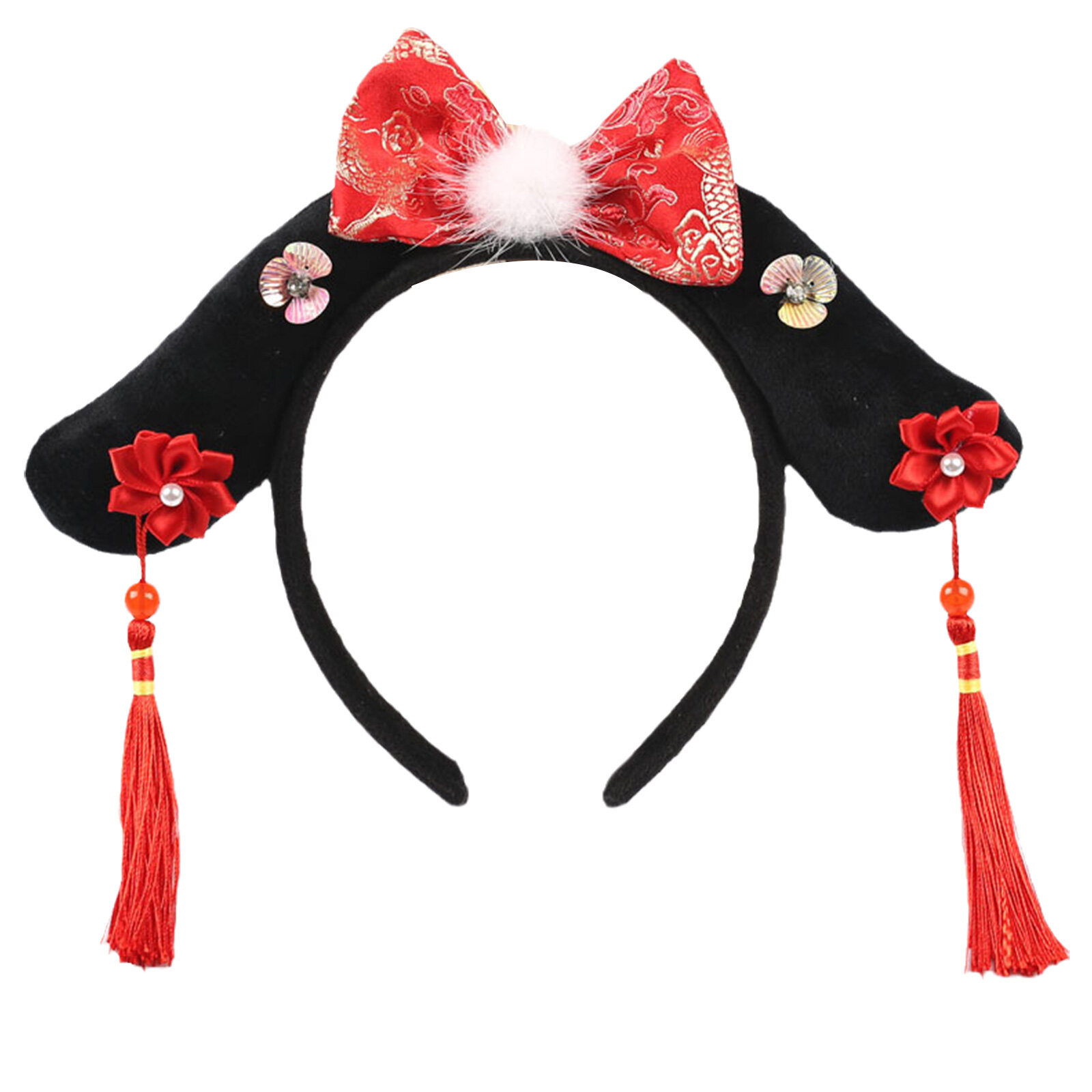 Ancient Chinese HeadBand Hanfu Headband Chinese Qing Manchu Princess Headwear