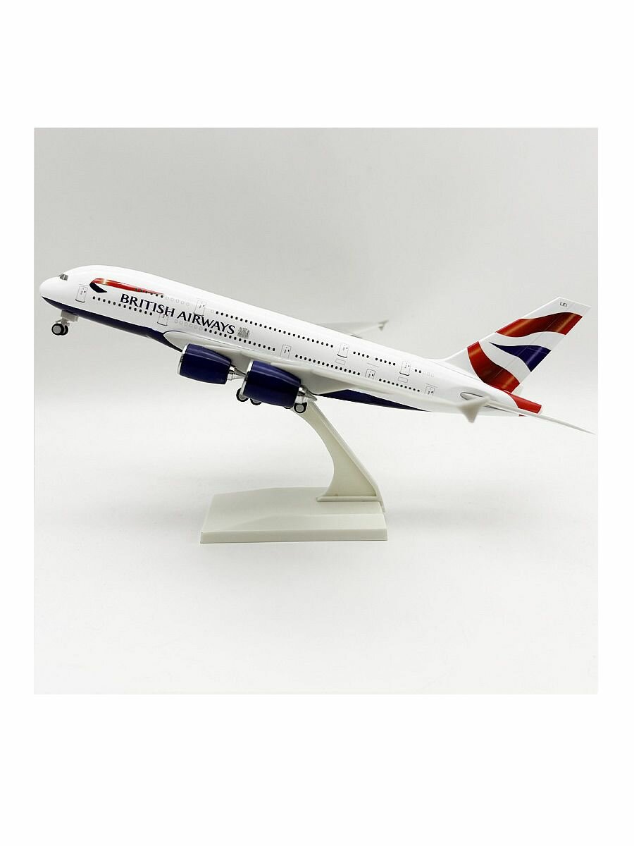 Металлическая модель самолета British Airways (30 см)