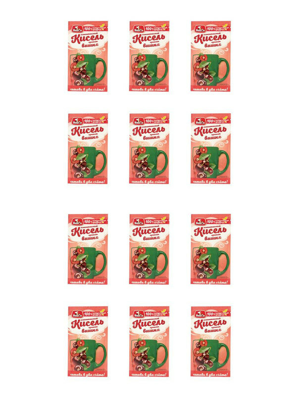 Preston Кисель, вишня, 30 г, 12 шт