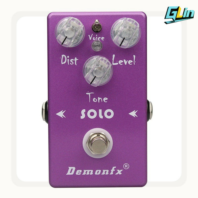 Demonfx SOLO Guitar Pedal with Two Modes (Wah + Distortion) & True Bypass
