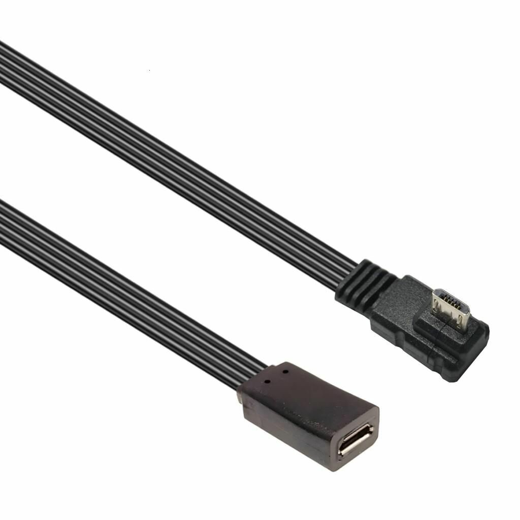 Тонкий USB-кабель для зарядки и передачи данных 480 Мбит/с, 10cm - От V8LE к V8F