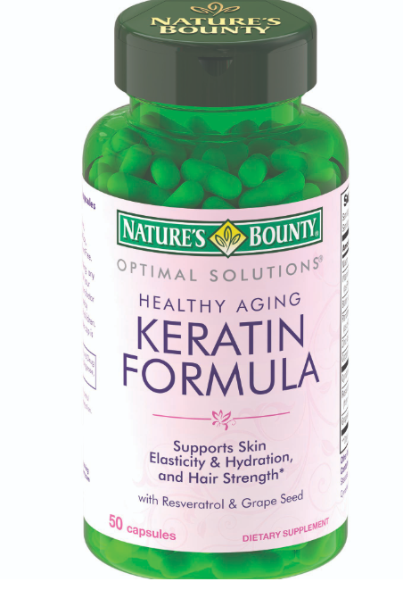 Нэйчес баунти Кератин формула капс. 496мг №50 (БАД)