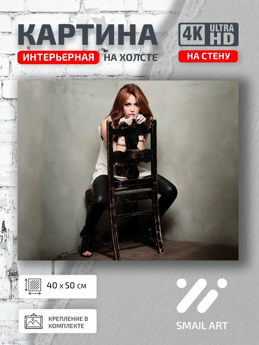 Картина на холсте интерьерная 40 на 50 на стену Сайрус Mood для спальни атмосфера интерьер