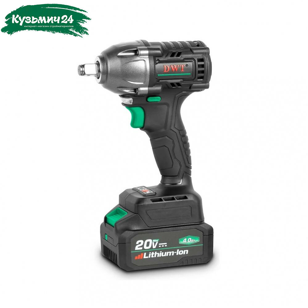 Гайковерт аккумуляторный DWT ABWP-20 HDN-4C2 BMC, регулировка скорости, реверс, подсветка, 1 шт.