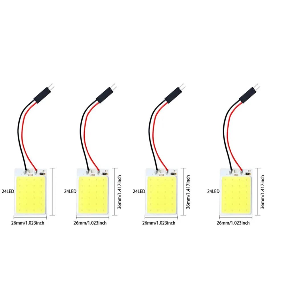 24LED COB Лампа 4шт для авто