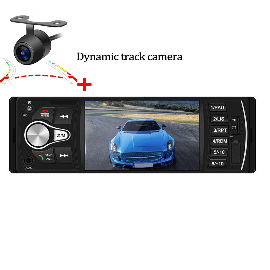 Автомобильная магнитола MP5, автомобильный MP3/MP4 плеер, USB, автомобильная стереосистема 4.1" HD с FM/AUX, Bluetooth, динамическим треком и камерой с маленькой бабочкой