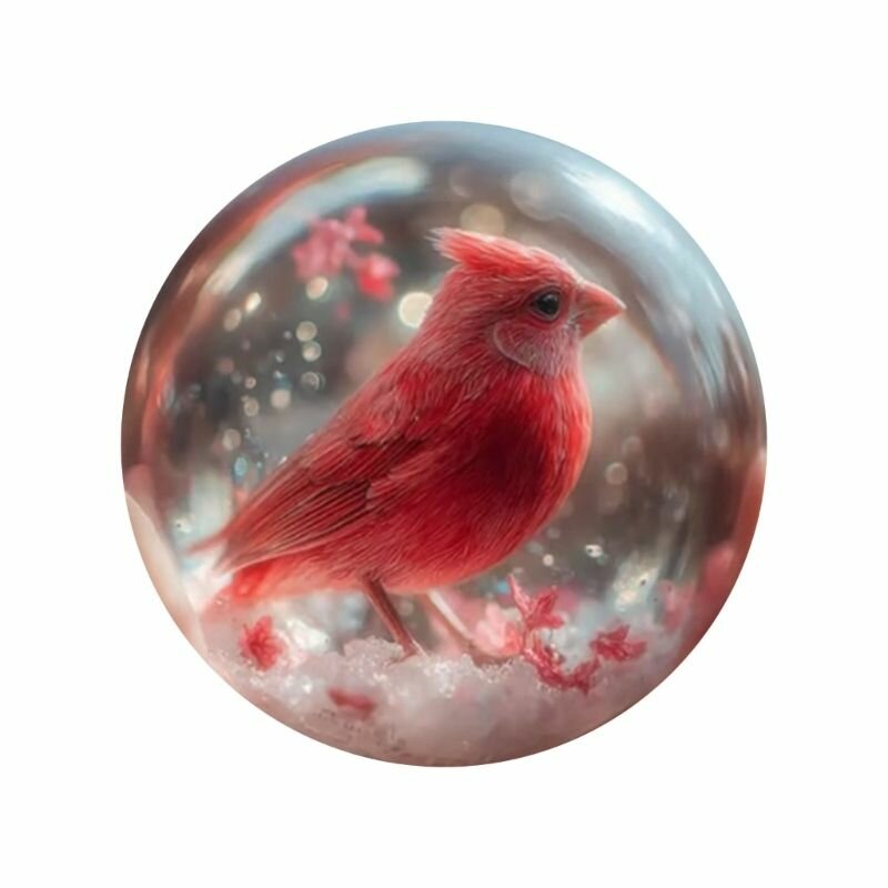 (1 шт.) Ручной стеклянный марбл/шарик "Птичка" - A