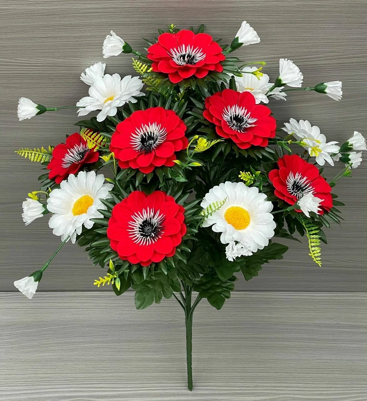 Искусственные цветы, гербера и ромашка, для декора интерьера, для кладбища