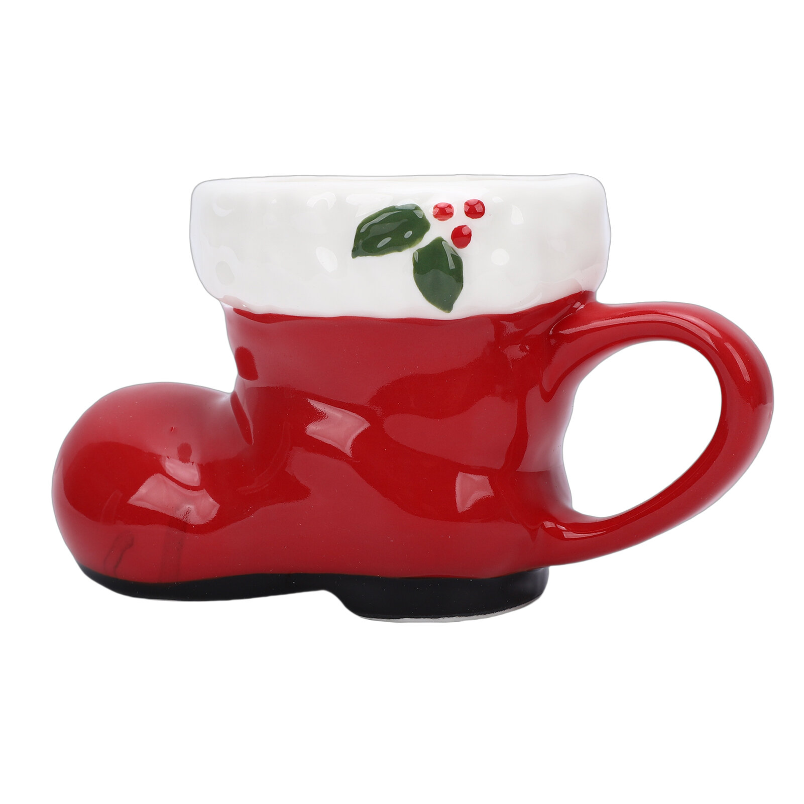 Рождественская кружка 300 мл в форме ботинка, кофейная кружка с ручкой, уникальная праздничная чашка для горячего какао для любителей чая, кофе