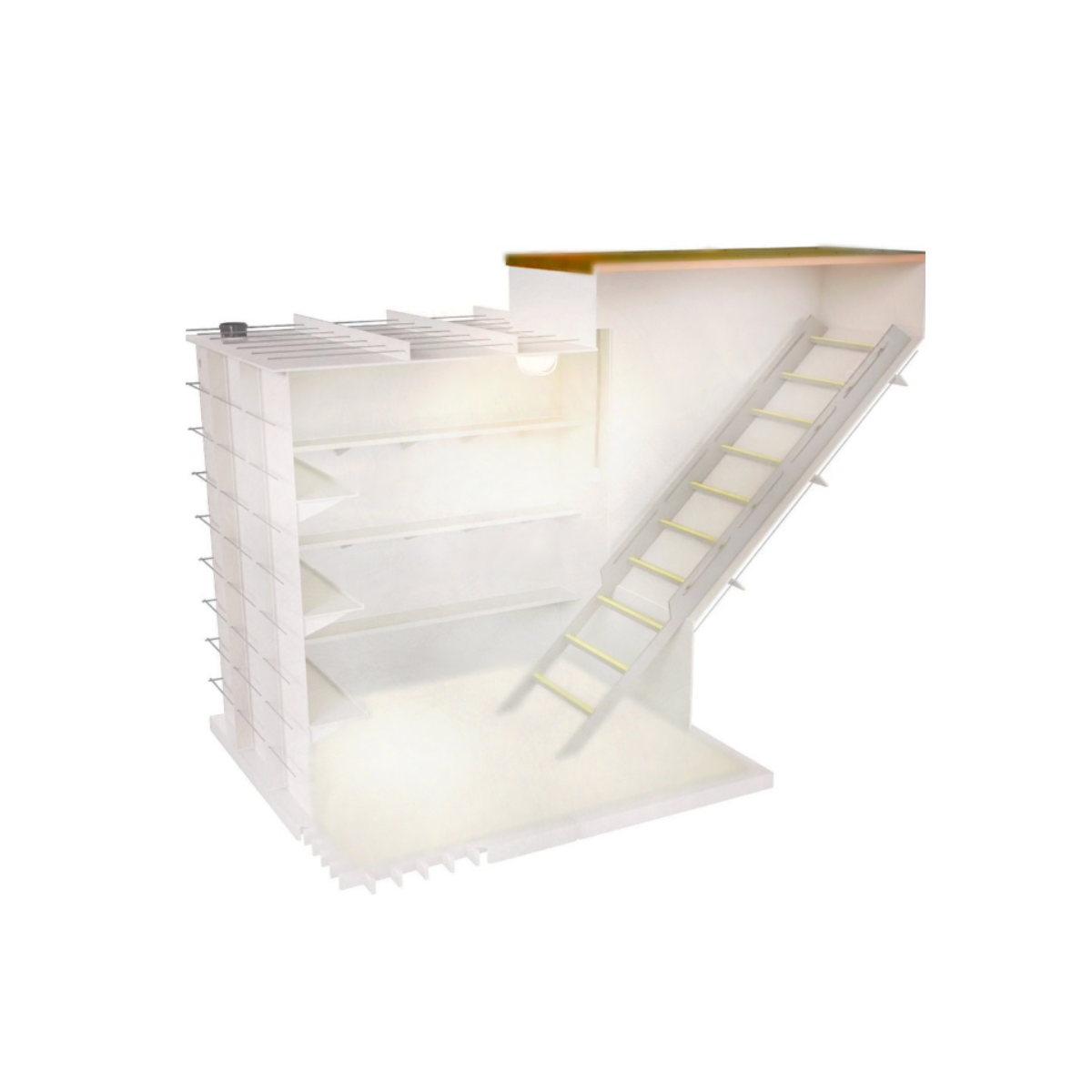 Пластиковый погреб Pipewell Life под ключ с вертикальным входом модель HSE+ 2x2x2м