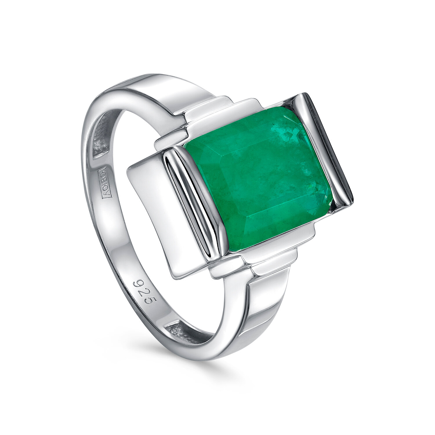 Кольцо, серебро, 925 проба, алпанит