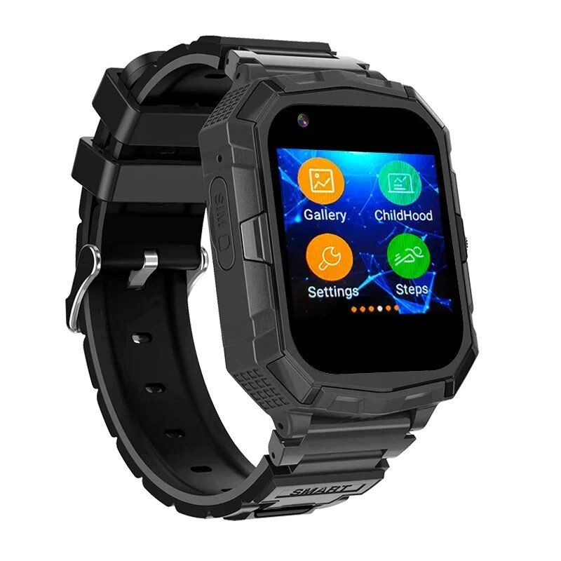 RAM 1GB+ROM 8GB Android 8.1 Smart 4G Kid GPS WIFI Trace Location Child Student Camera Voice Video SOS Call Phone Whatsapp Watch