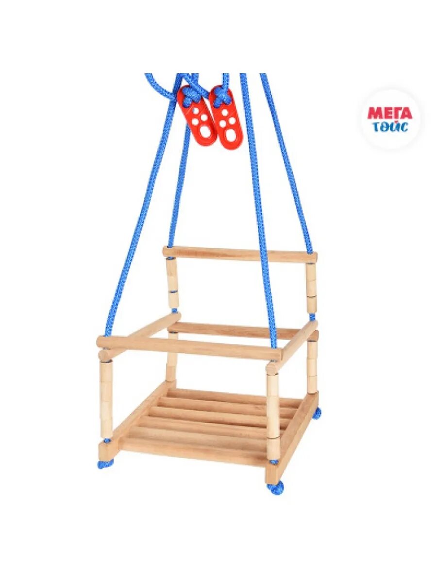 Качели подвесные деревянные