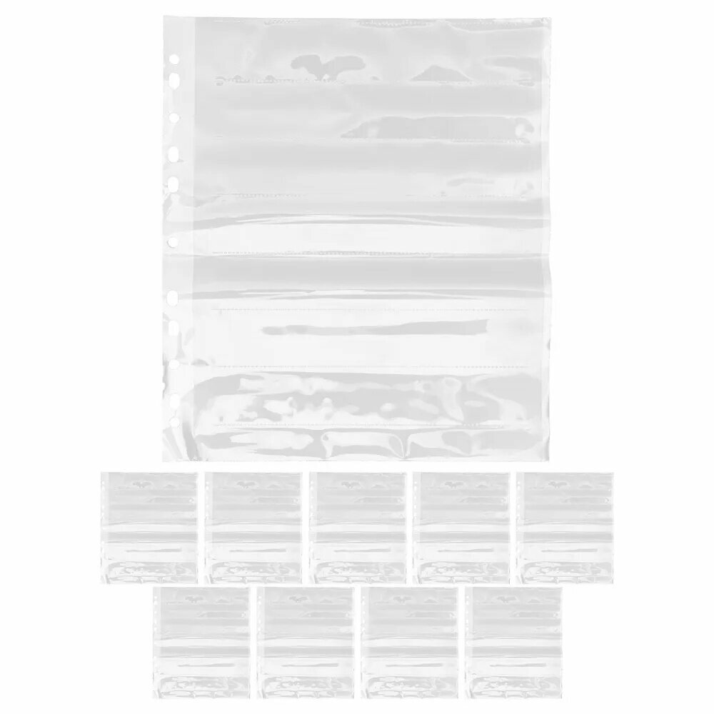 Чехлы для фотонегативов из прочного материала 10 штук совместимость со всеми биндерами