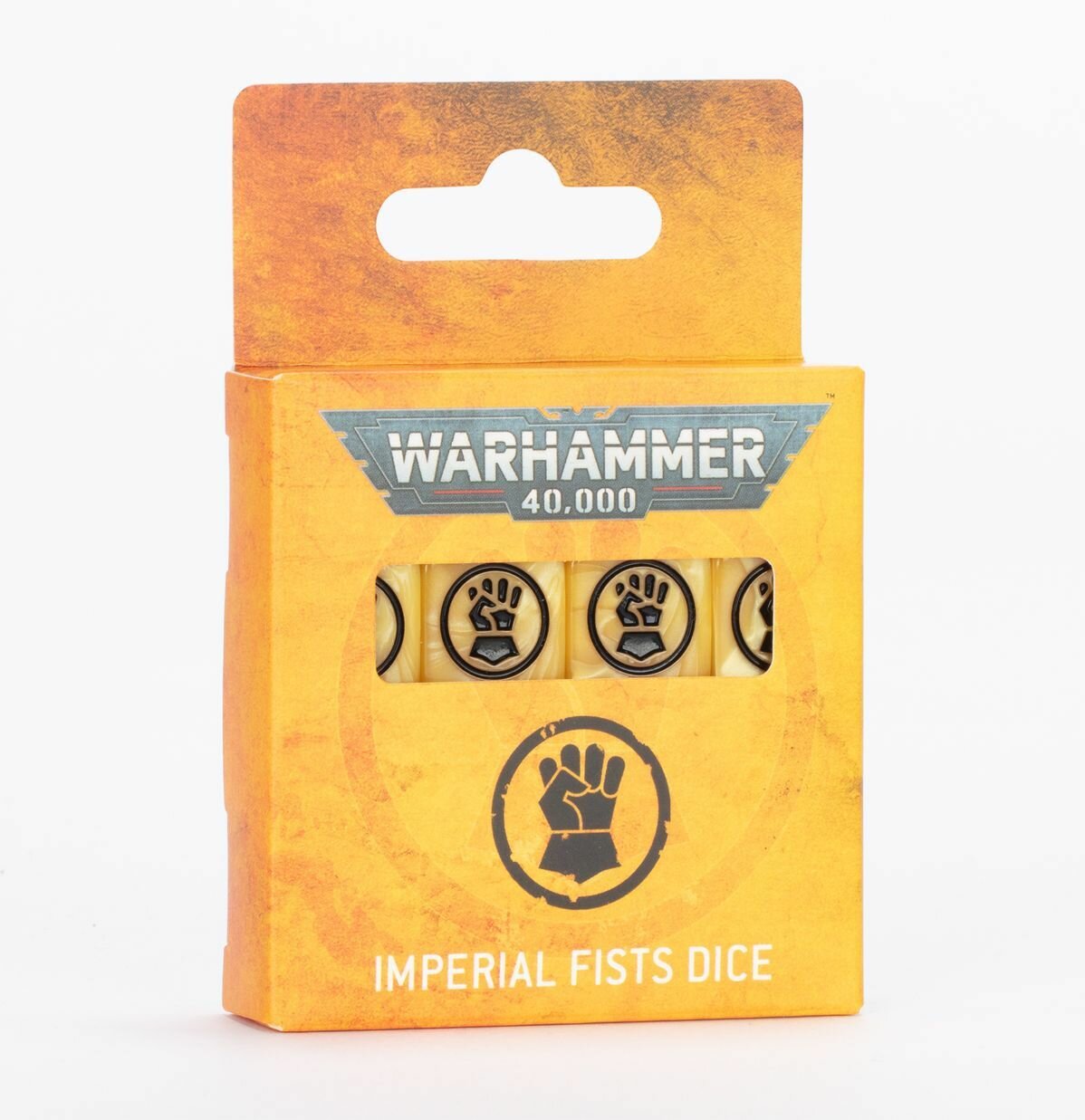 Набор шестигранных кубиков Warhammer 40000: Imperial Fists Dice Set