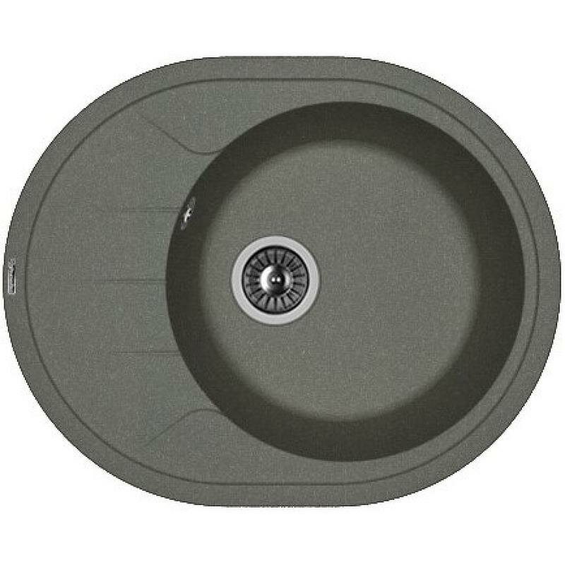 Мойка для кухни Florentina 62х50 20.245. B0620.102 черная, 1 чаша, искусственный камень