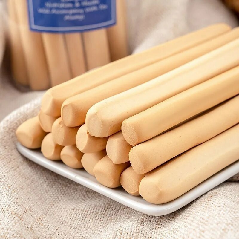 Детские молочные жевательные палочки, твёрдое и полезное печенье для перекуса, безопасное лакомство для детей и взрослых, вкус молока, 1 банка 150 г, светло-коричневый цвет