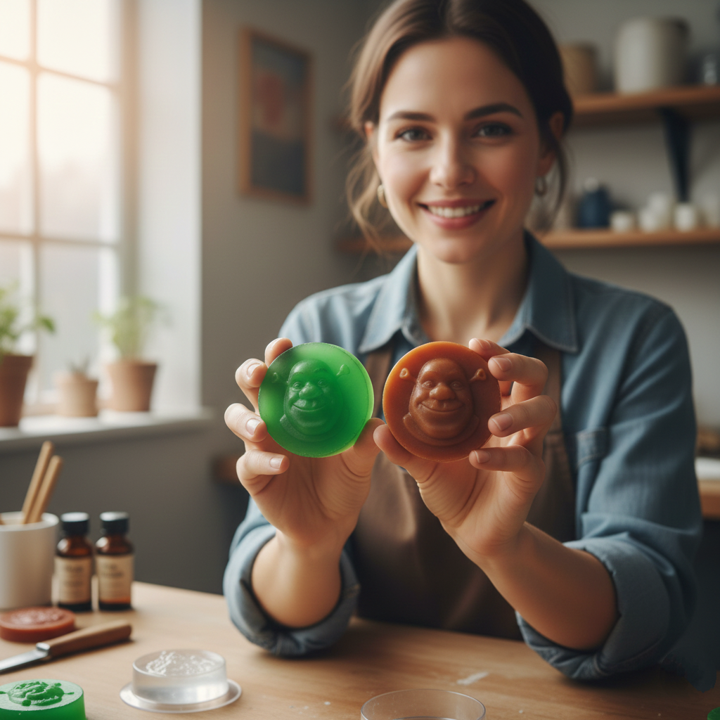 Пластиковая форма для мыла Добрый великан, форма для сквишей, гипсовой раскраски