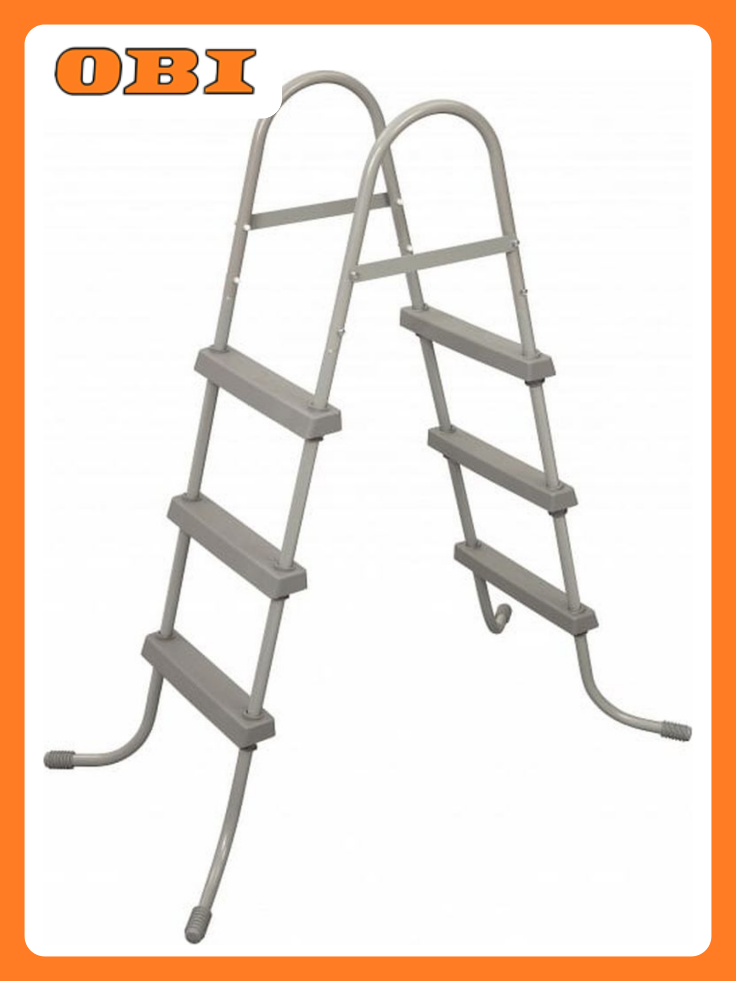 Лестница для бассейна Bestway, нержавеющая сталь/пластик, противоскользящие накладки