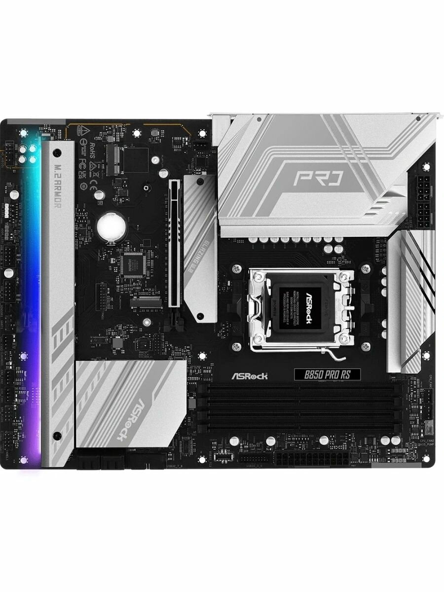 Материнская плата Asrock B850 PRO RS Socket AM5 AMD B850 ATX AC 97 8ch(7.1) 2.5Gg RAID+HDMI