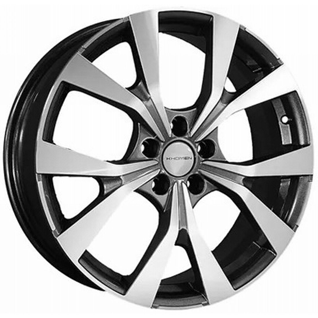 Колесный диск Khomen Wheels KHW1906 7x19 5x114,3 ET45 67,1 Gray-FP литой для автомобиля
