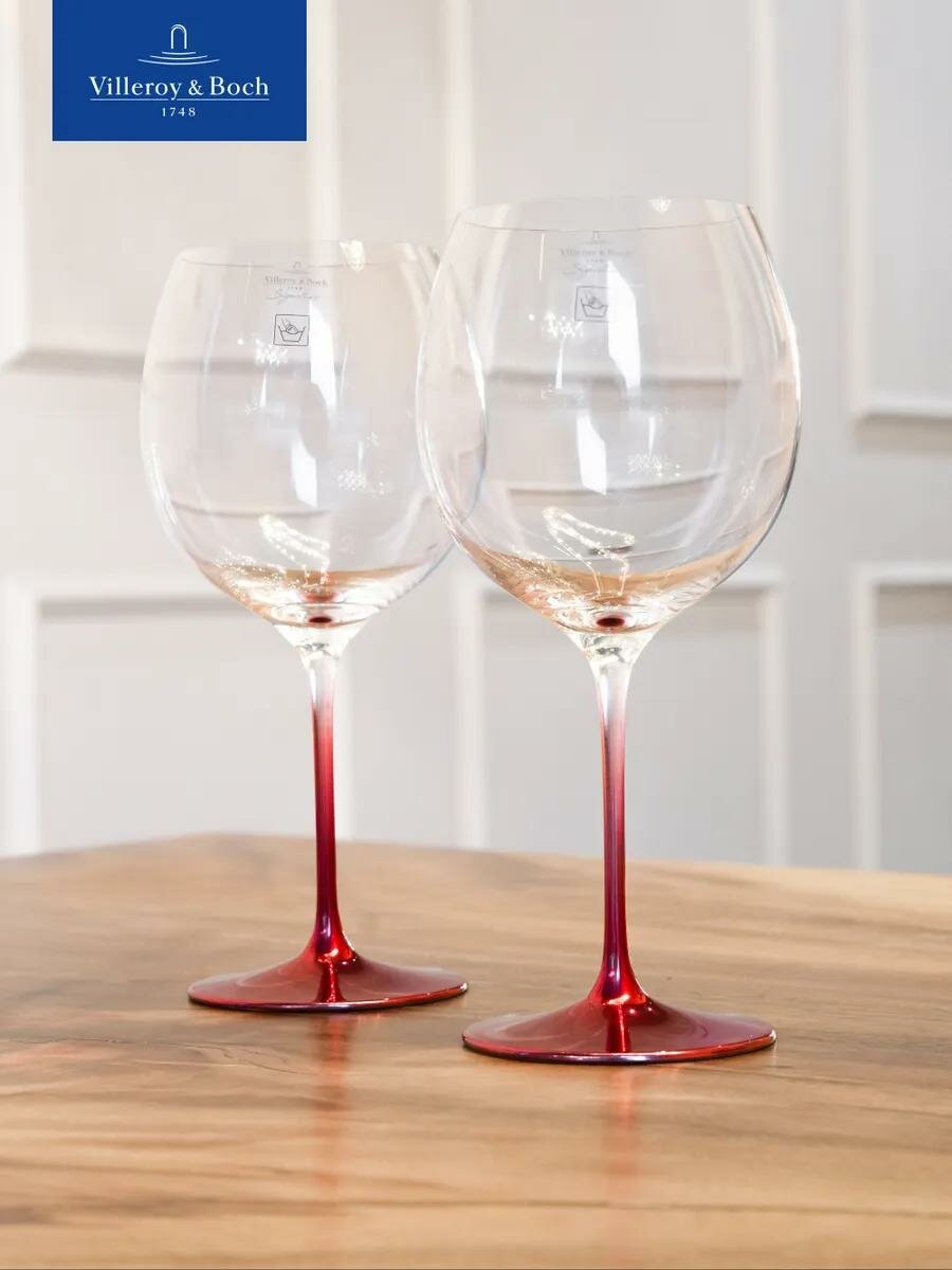 Набор бокалов для бургундского 780 мл, 2 шт, Allegorie Premium Rosewood, Villeroy & Boch, Хрустальное стекло
