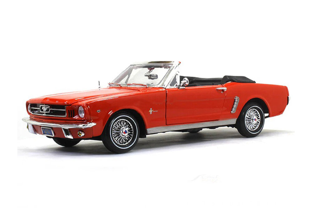 Модель коллекционная MOTORMAX Ford mustang 1/2 cabriolet open 1964 red / форд мустанг кабриолет красный