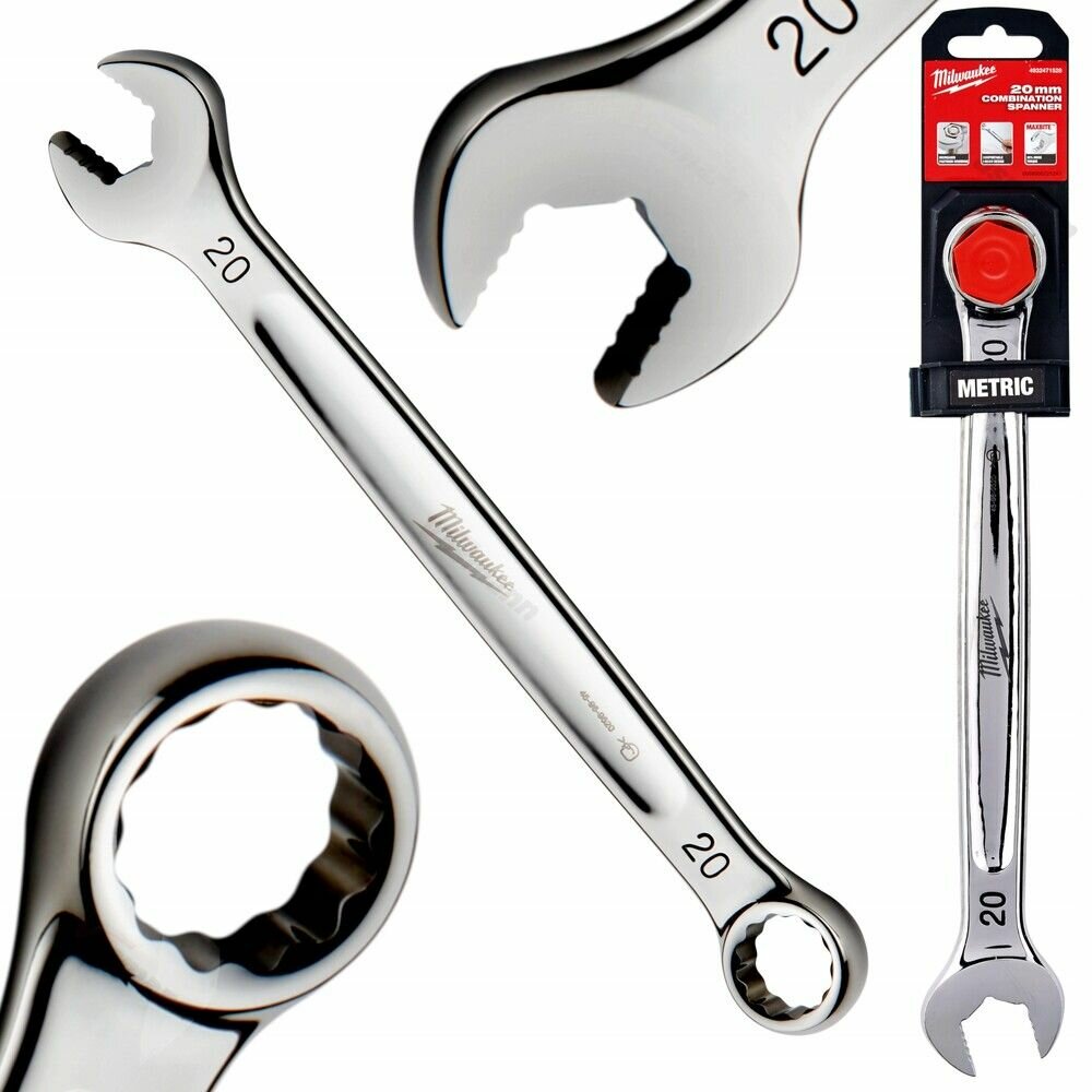 Ключ рожково-накидной Maxbite 20 мм, Milwaukee , , шт