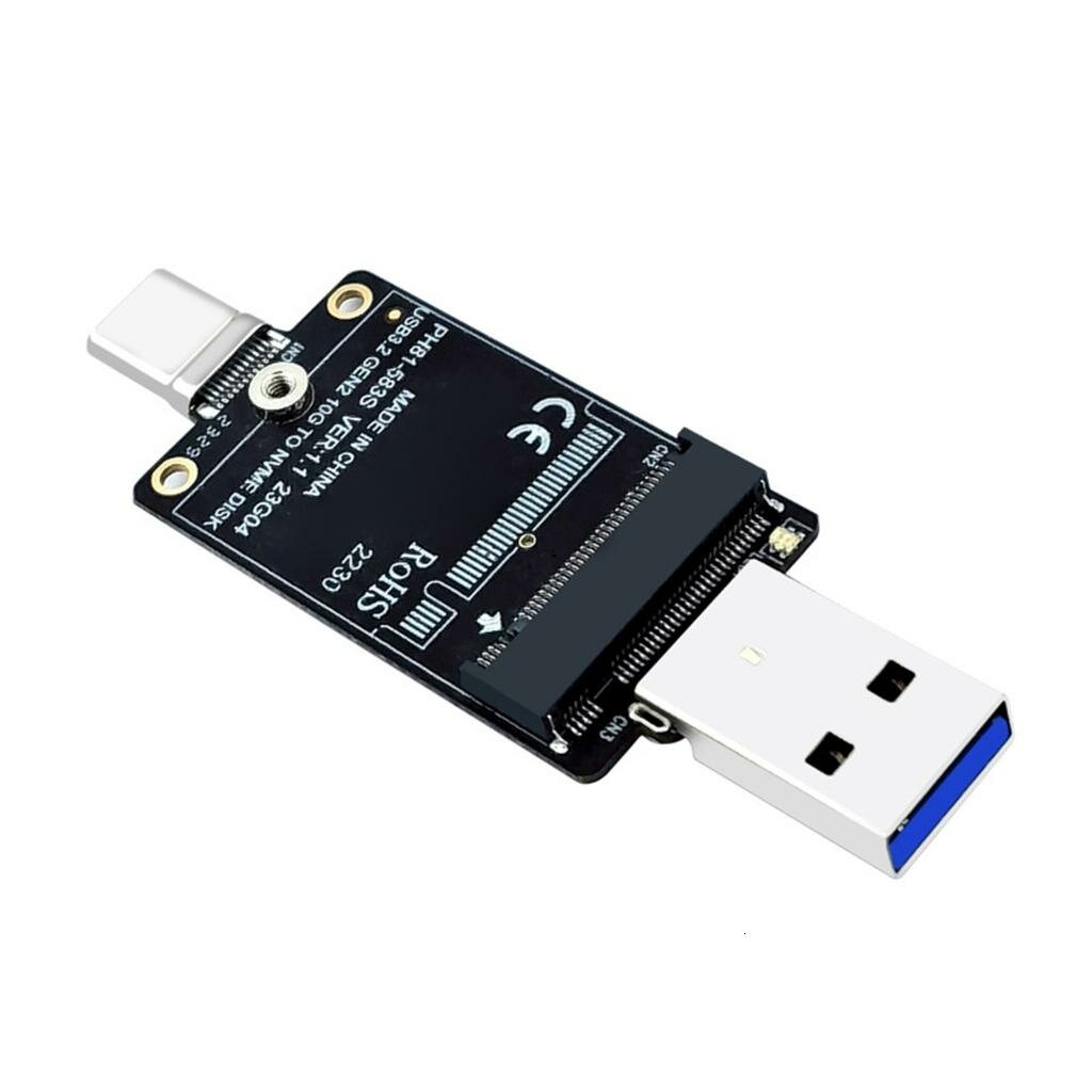 Корпус для M.2 NVMe 2230 с USB-A и USB-C