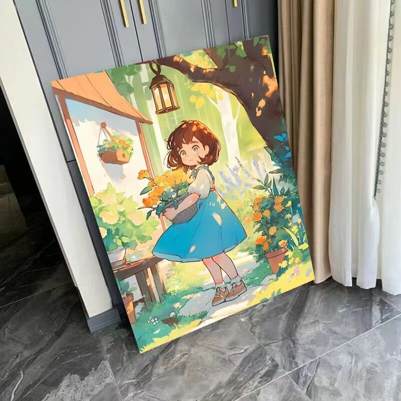 Картина по номерам / Благословение небожителей / холст на подрамнике,30х40 см Очень подходит для отделки стен，Это не готовый продукт, и вам нужно сделать его самостоятельно