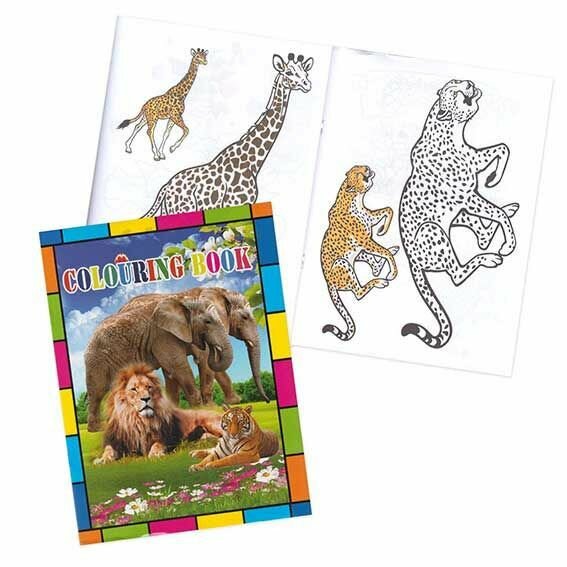 Раскраска Гранит ПГС, формат А4, 8 листов, "Животный мир-1" (Кр55)