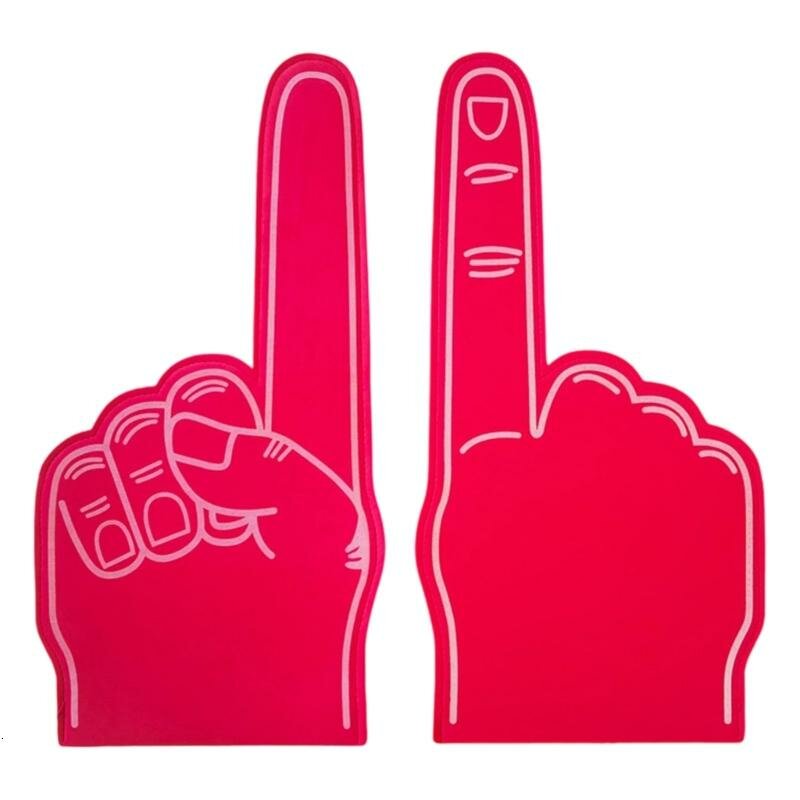 Большая поролоновая рука для фанатов, красный