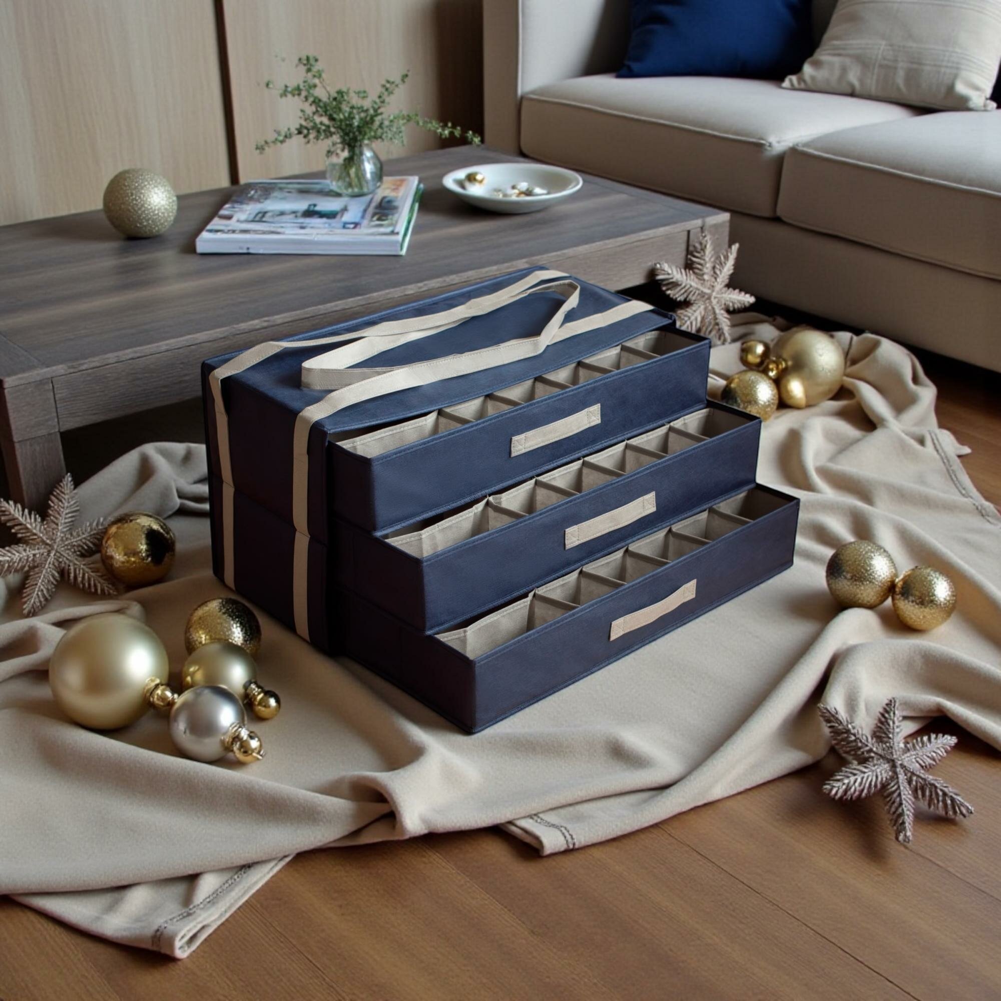 Премиум-органайзер для хранения елочных игрушек Homedorf