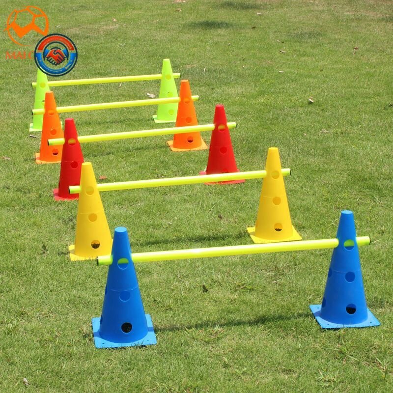 Тренажер для выставочной стойки собаки, комплект столбиков и фишек для дрессировки и активных игр, регулируемая высота, прочный пластик, сумка для хранения, советы кинолога