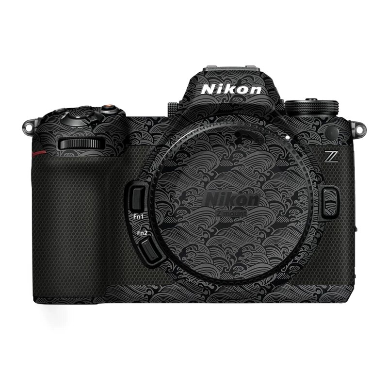 Защитная пленка для объектива Nikon Z6 III с волнистым черным рисунком, материал 3M, влагостойкость