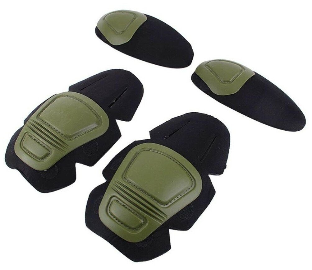 Эксклюзивные тактические налокотники и наколенники вставные в цвете Олива