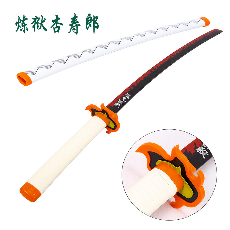 Меч для косплея Demon Slayer, оружие Камадо Танджиро, Зеницу, Иноске, бабочка, ниндзя, детский бамбуковый деревянный неострый меч