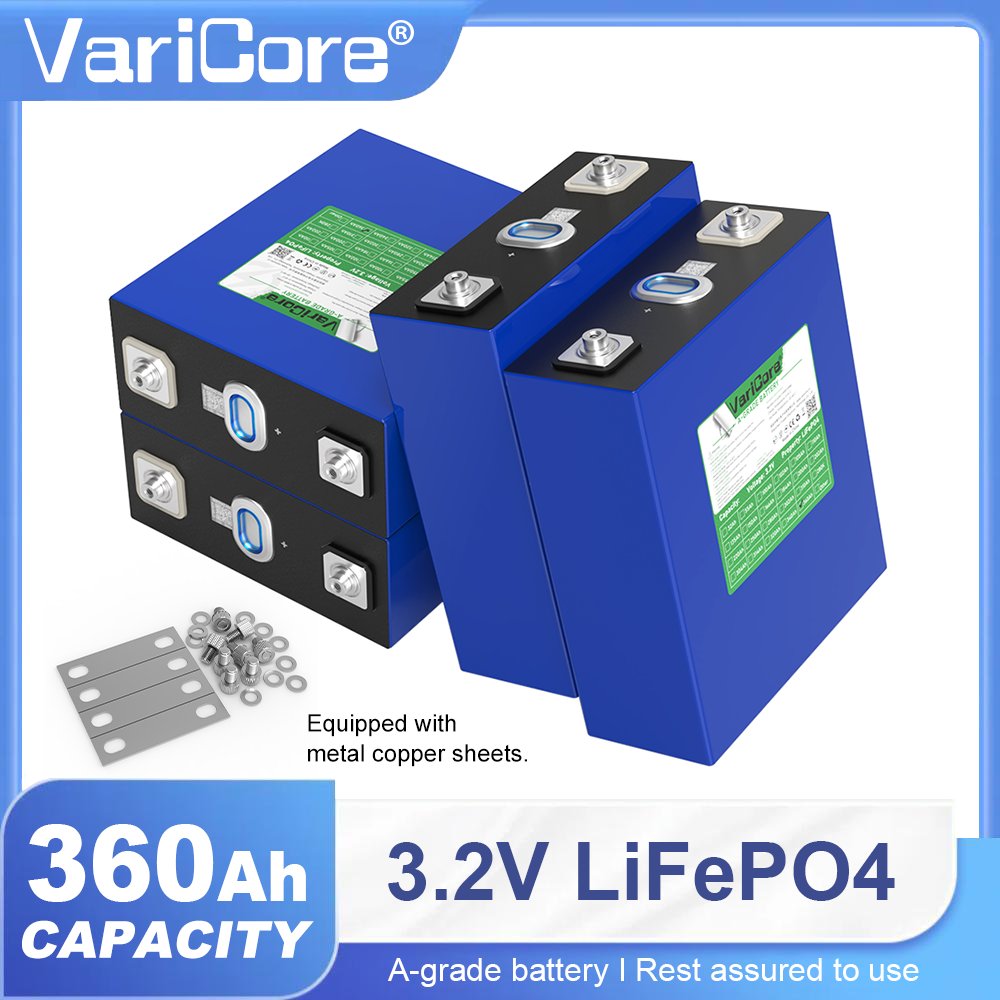 VariCore LiFePO4 3.2V 360Ah, 8000 циклов, для 12V/24V, яхт и авто, класс А, без налога