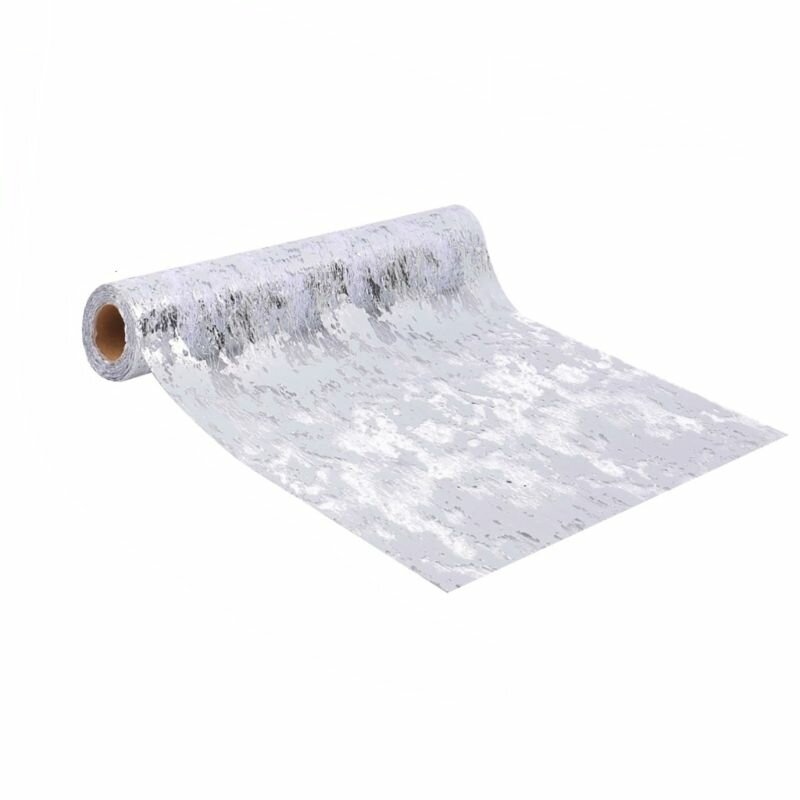 Материал для украшения фона рулонной скатерти из бронзирующей сетки-серебро длиной 2,75 метра