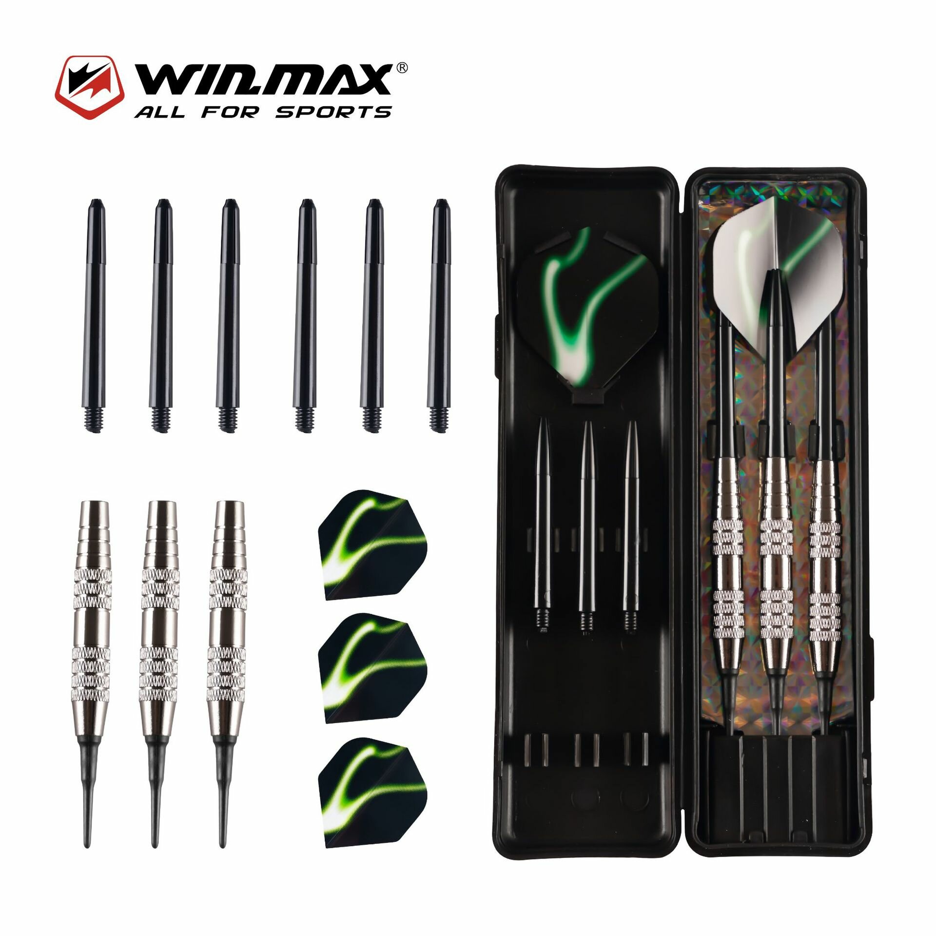 Набор дротиков Weimax 16 18 21 23 G, мягкие и твердые дротики, имитация вольфрамовой стали, набор электронных мишеней для дротиков