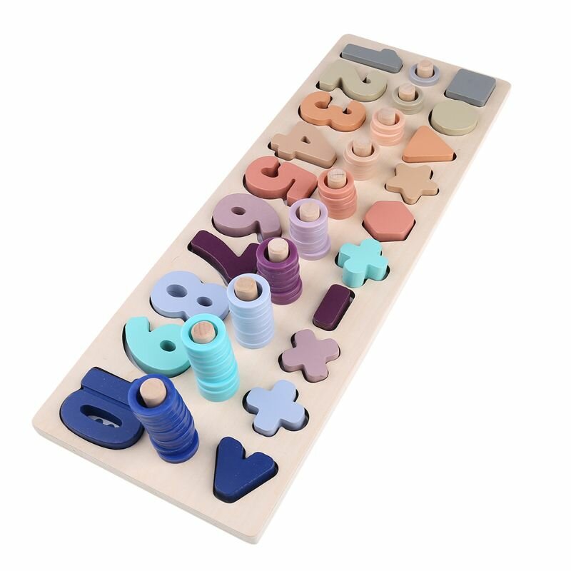 Пиклер треугольник расчет формы стекер дерево счет выравнивать стекинг учебная башня дерево игрушка для детей возраста 3 + математическая игрушка (()